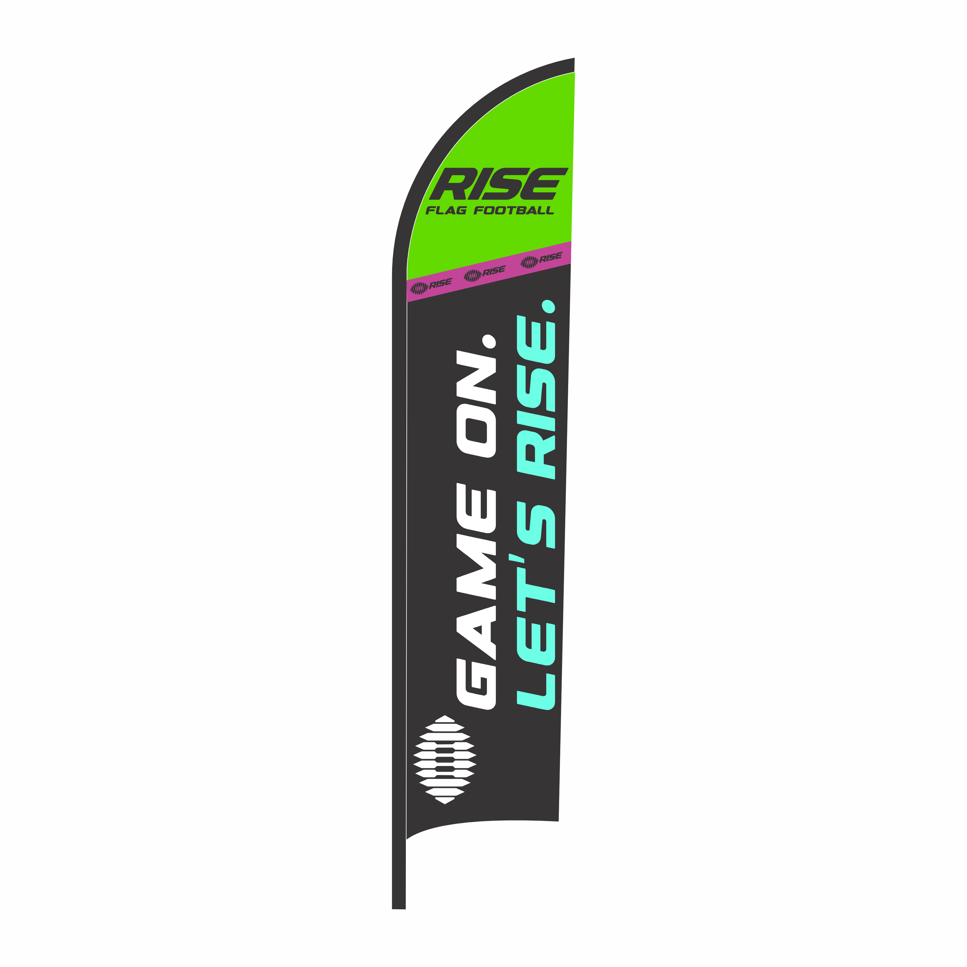 Feather Flag - Game On – Rise Flag Football
